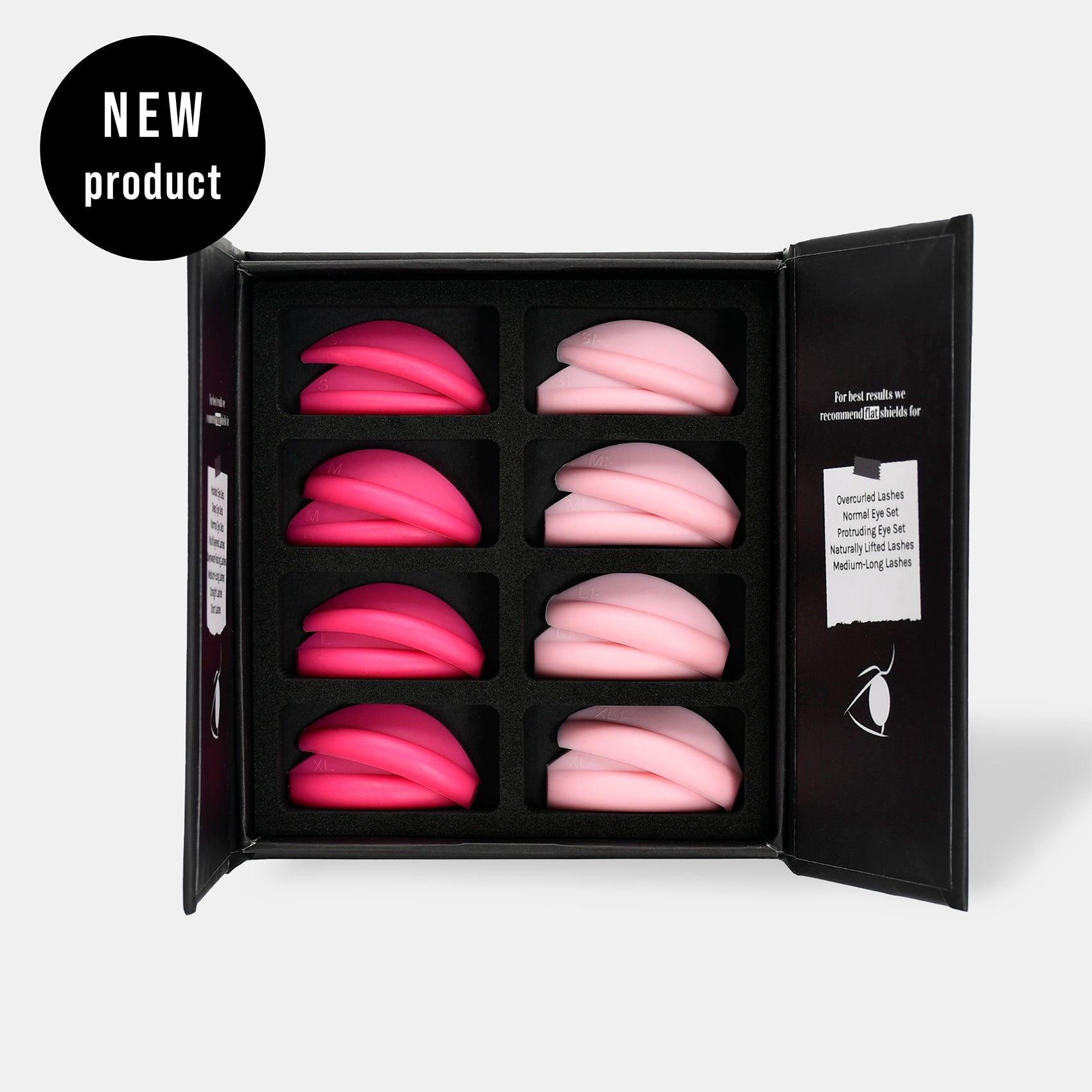 Lifted. Round & Flat Shields - 8 Pairs Collection– LashBase Inc