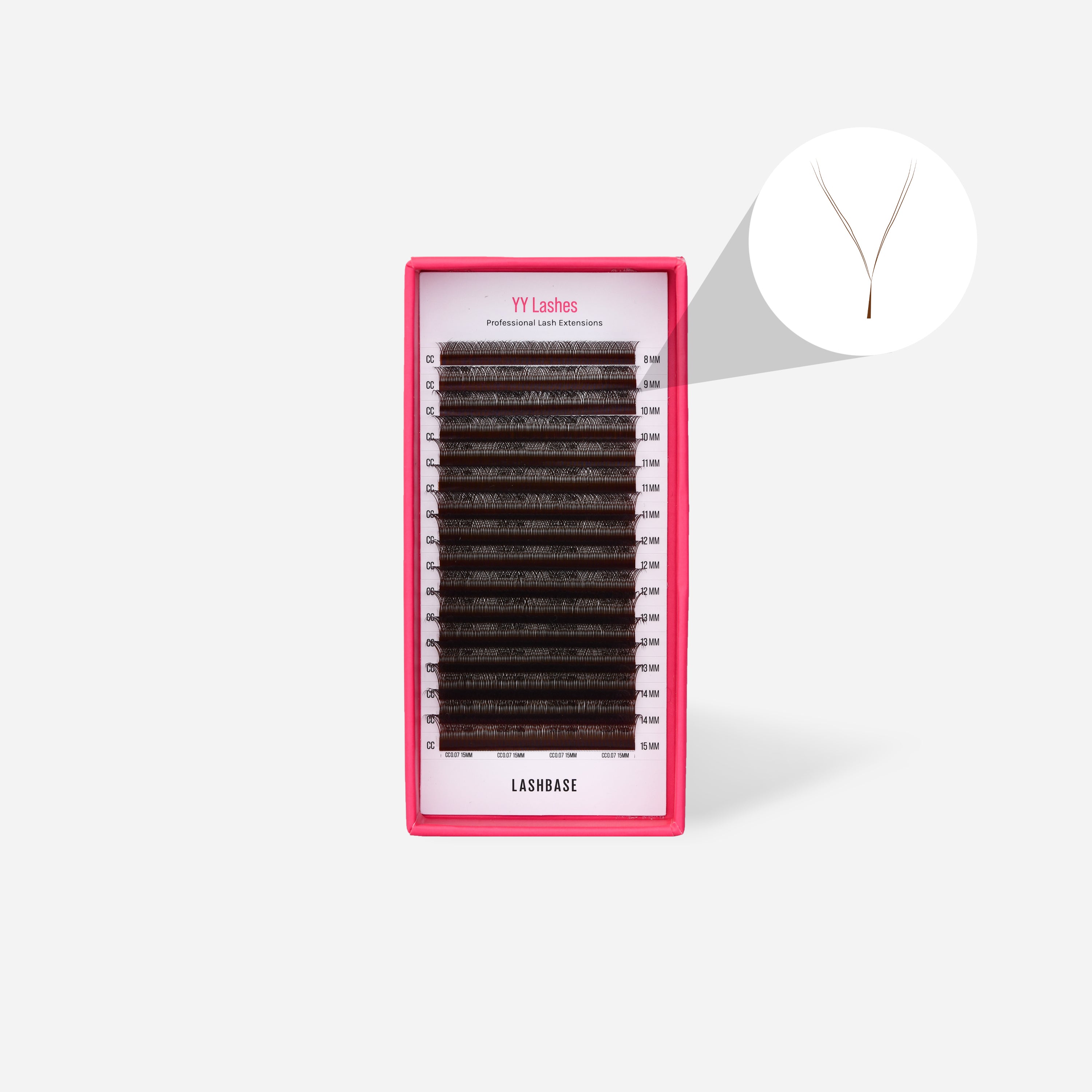 YY Lashes - Brown | LashBase Inc